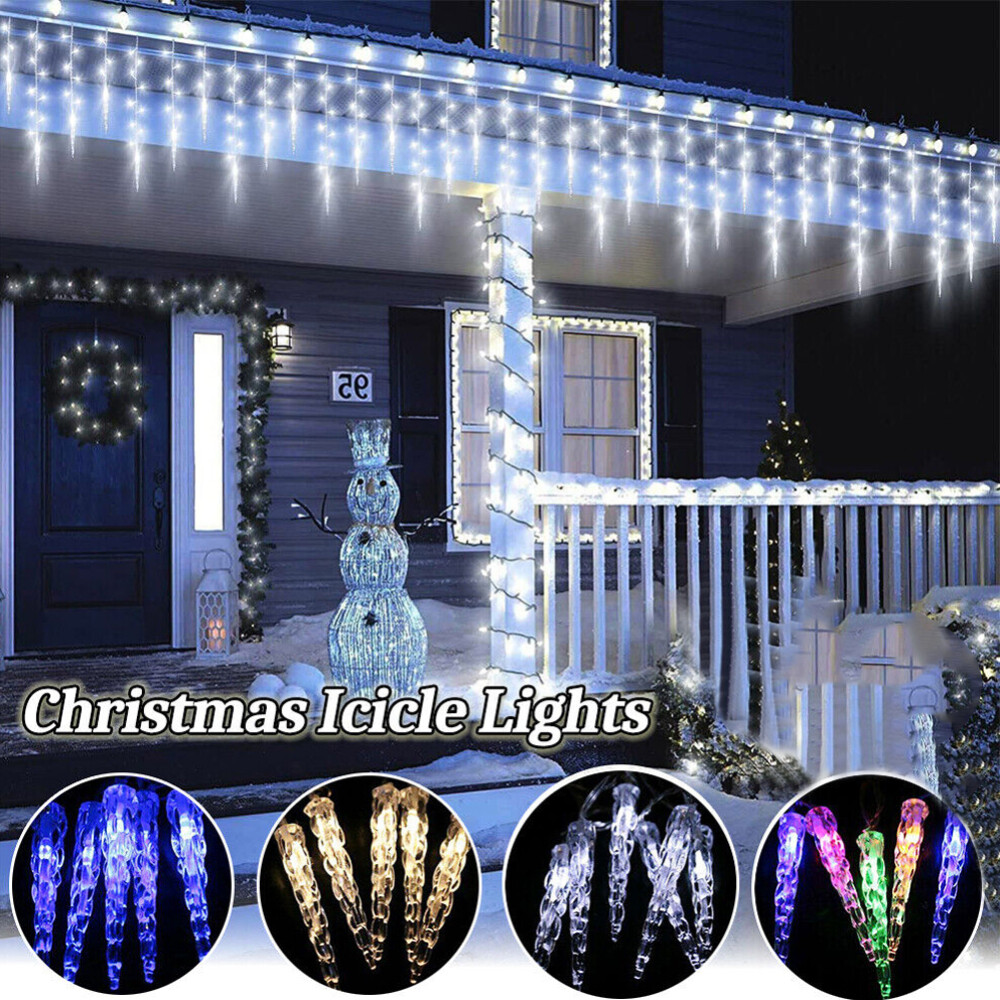Ice Cycle Christmas Lights Duety 96 LED Christmas Iciclelights Outdoor