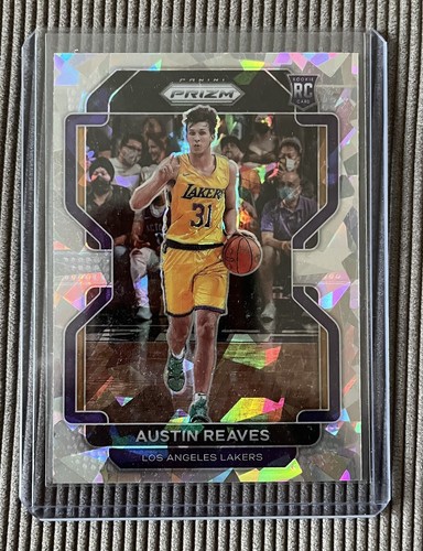 Austin Reaves 2021-22 Panini Prizm Silver Cracked Ice Rookie Card RC ...