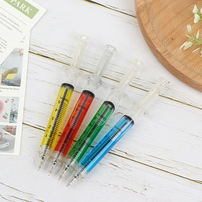 1pcs Injection Type Ball Point Pen Liquid Pen School Supplies Nurse ...