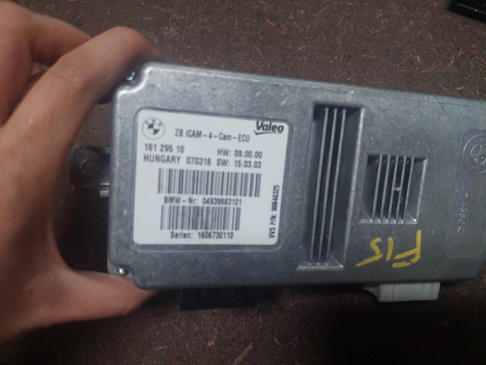 BMW F15 X5 2015 SURROUND VIEW CAMERA MODULE CONTROL ZBICAM ECU 16129510 ...