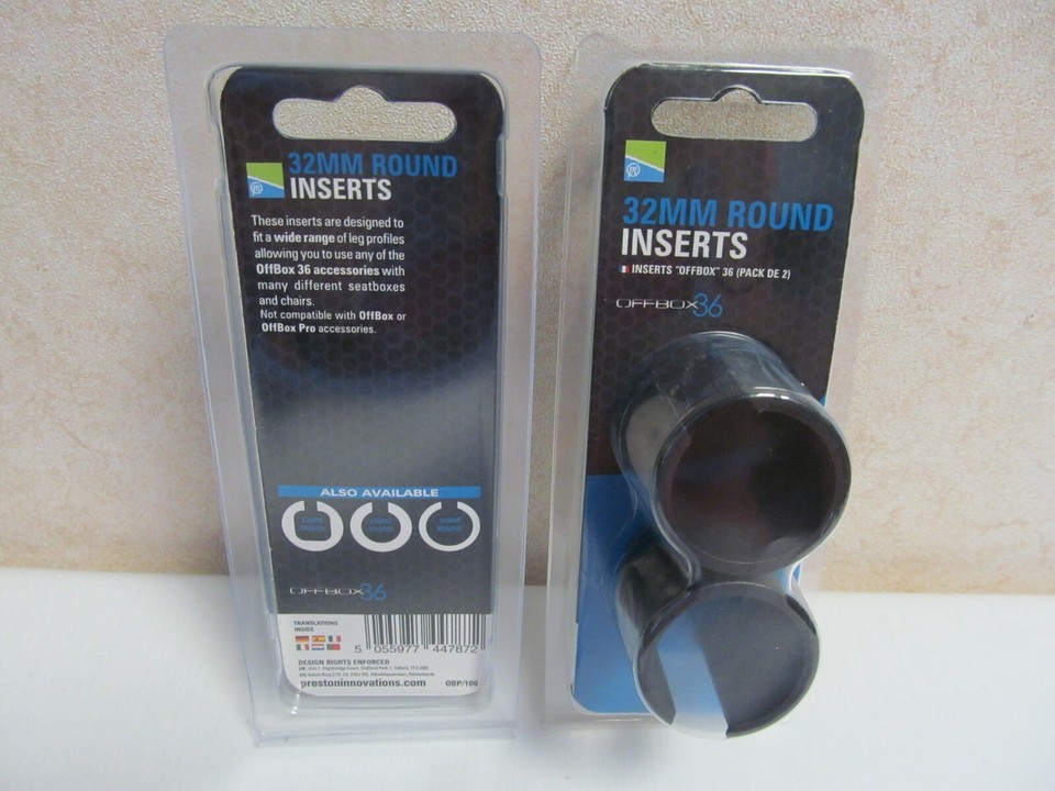 PRESTON OFFBOX 36 SPARE LEG INSERTS 2 x TWIN PACKS - CHOOSE SIZE ...
