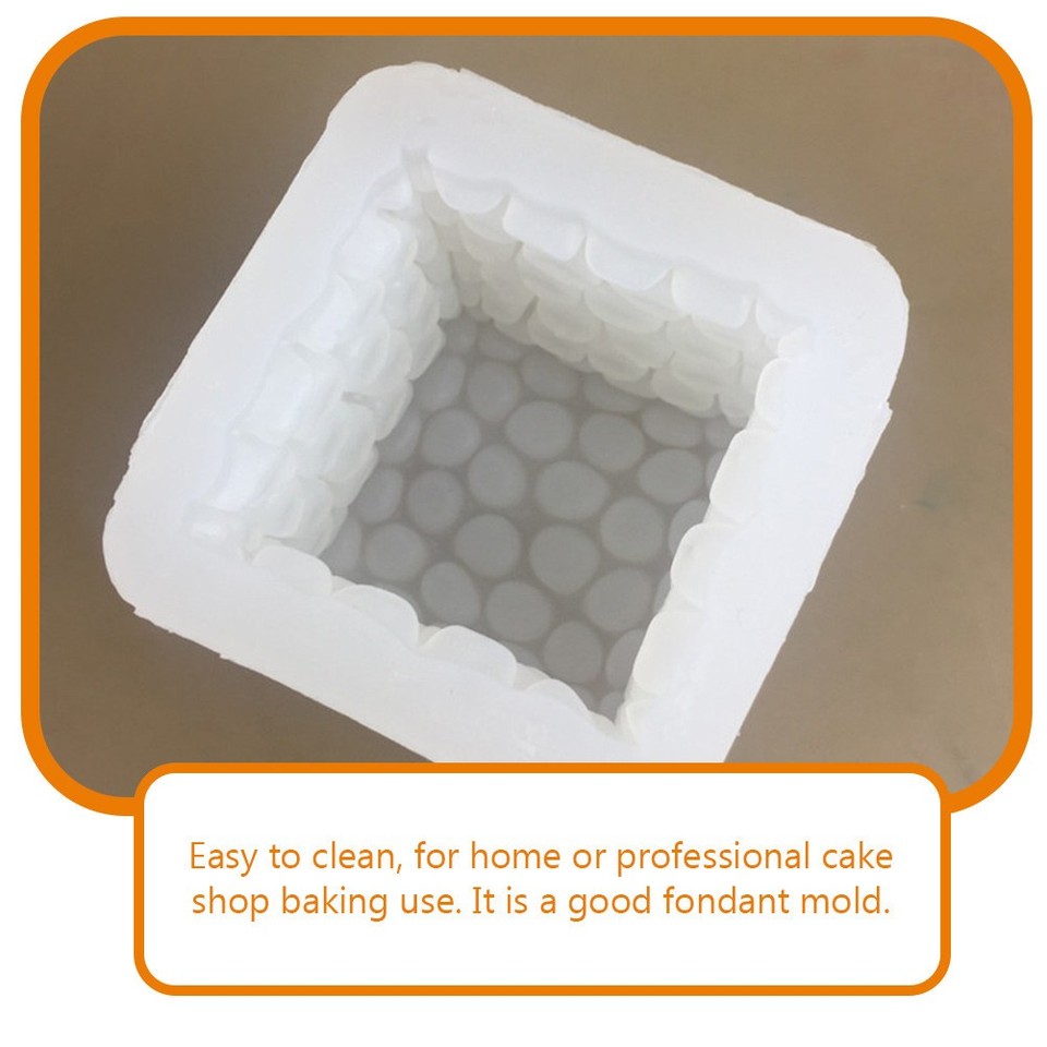 Silicone Shaped Candle Mold Heat Resistant Sweets Maker Chocolate Cake ...