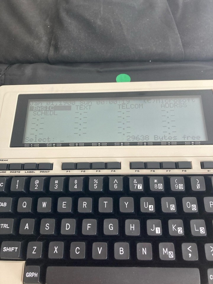 Ideal Condition: Vintage Tandy 102 Portable Computer with Case Manuals ...