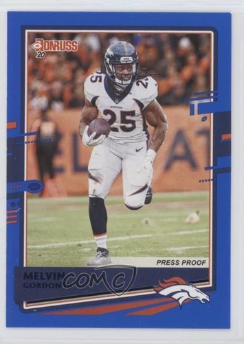 2020 Panini Donruss Press Proof Blue Melvin Gordon III #89 | eBay