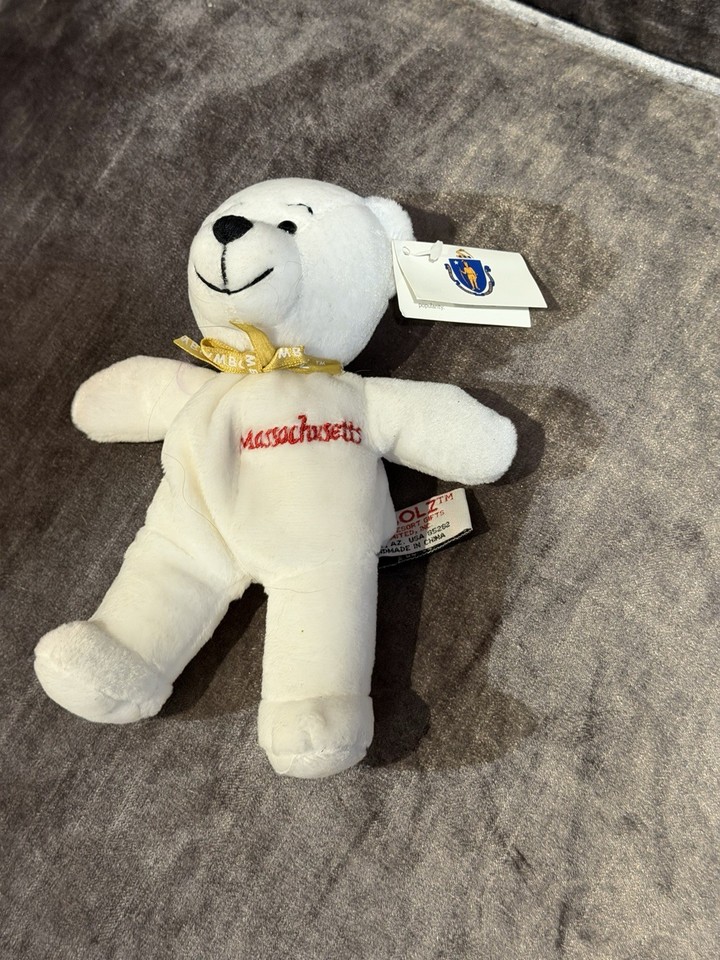 Symbolz Massachusetts, The Bay State" plush Bear beanbag Stuffed Animal ...
