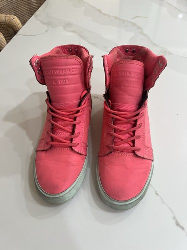 SUPRA skytop High Top Skate Sneakers HOT PINK Women’s 7 | eBay