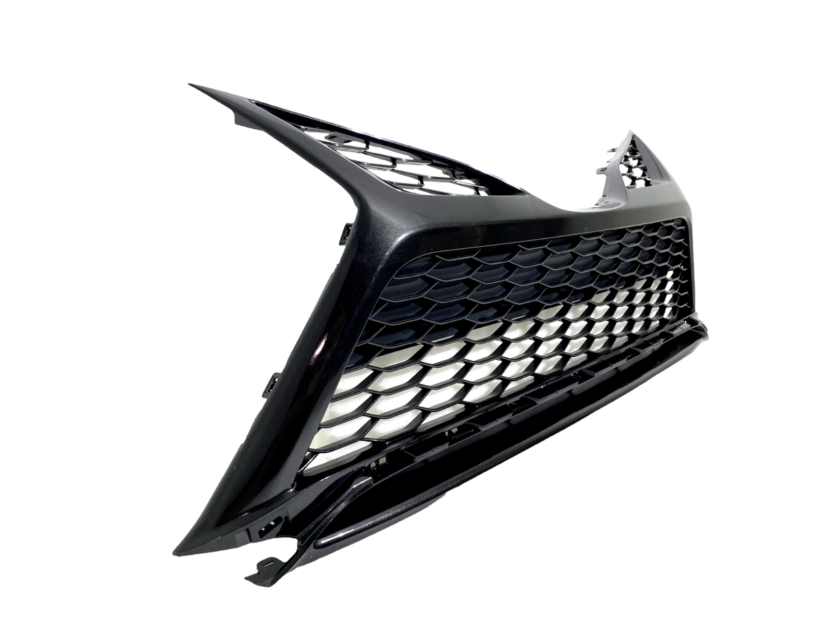 Black Grill Trim Kit Hoolcar 7-Piece Front Grill Insert Cover Kit For ...