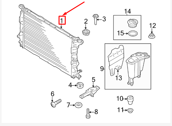 8K0121251AL+RADIADOR+AGUA+%2F+8K0121251AA+%2F+17206089+PARA+AUDI+Q5+8R ...