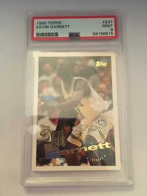 1995-96 Topps #237 Kevin Garnett Timberwolves RC Rookie HOF PSA 9 MINT ...
