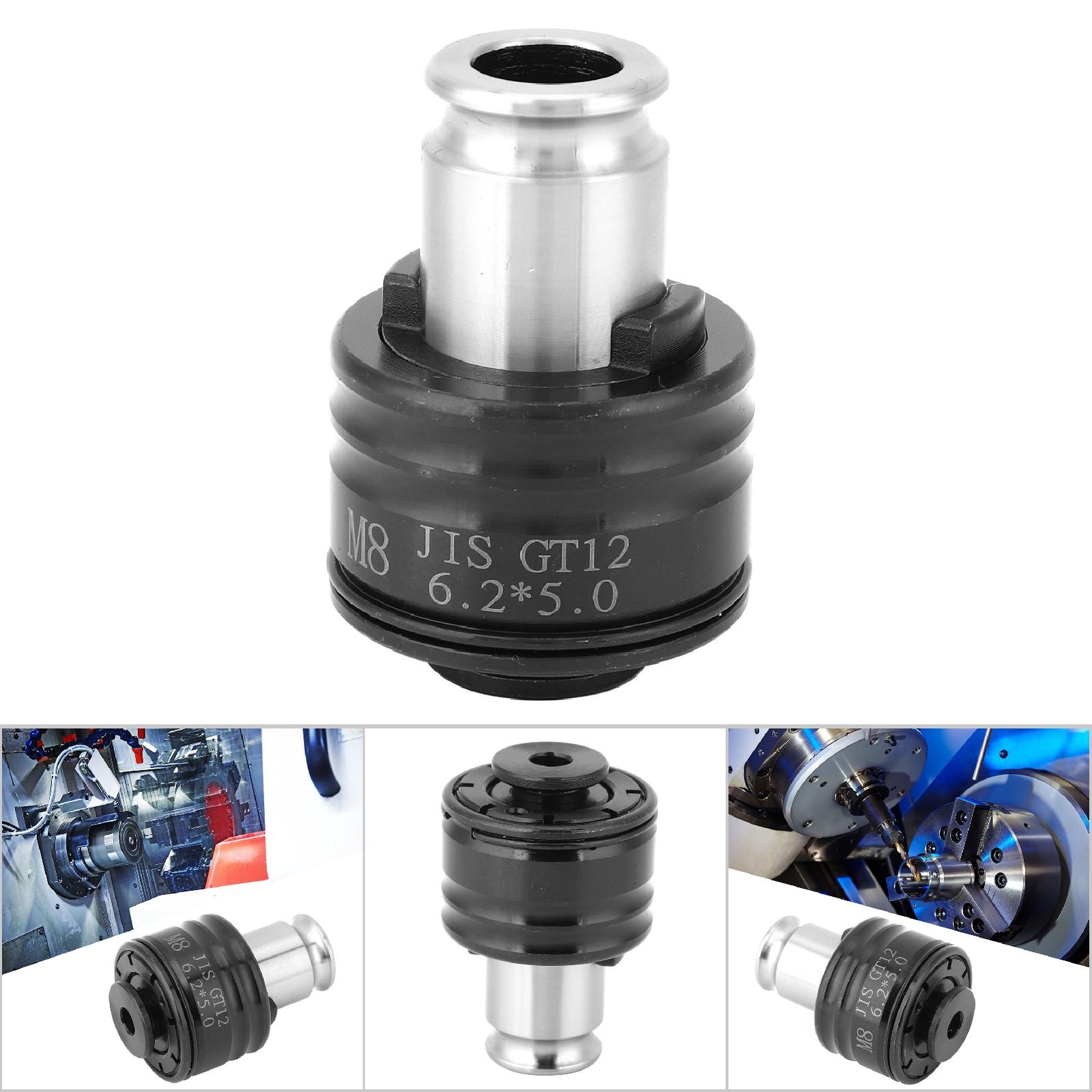 M8 JIS GT12 Compact Tapping Collet Chuck Mechanical Parts For Drill ...