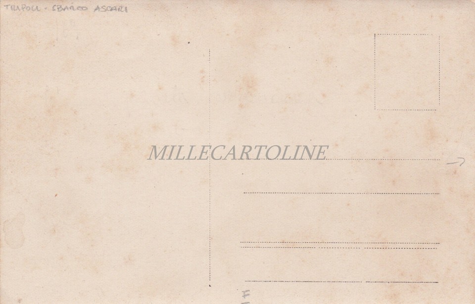 LIBYA - Tripoli - Sbarco Ascari - Real Photo Postcard | eBay