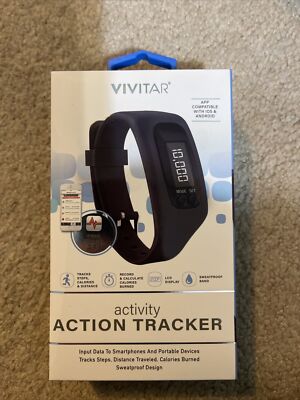 Vivitar activity Action Tracker Fitness Black Color IOS & Android | eBay