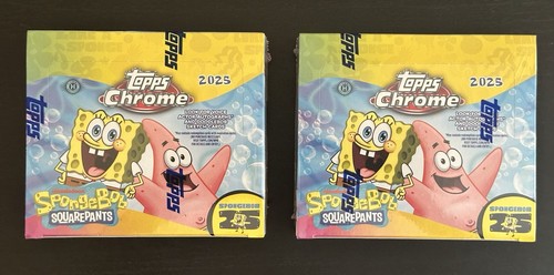 2025 Topps Chrome SpongeBob Squarepants 25th Anniversary Hobby - Sealed/In Hand | eBay
