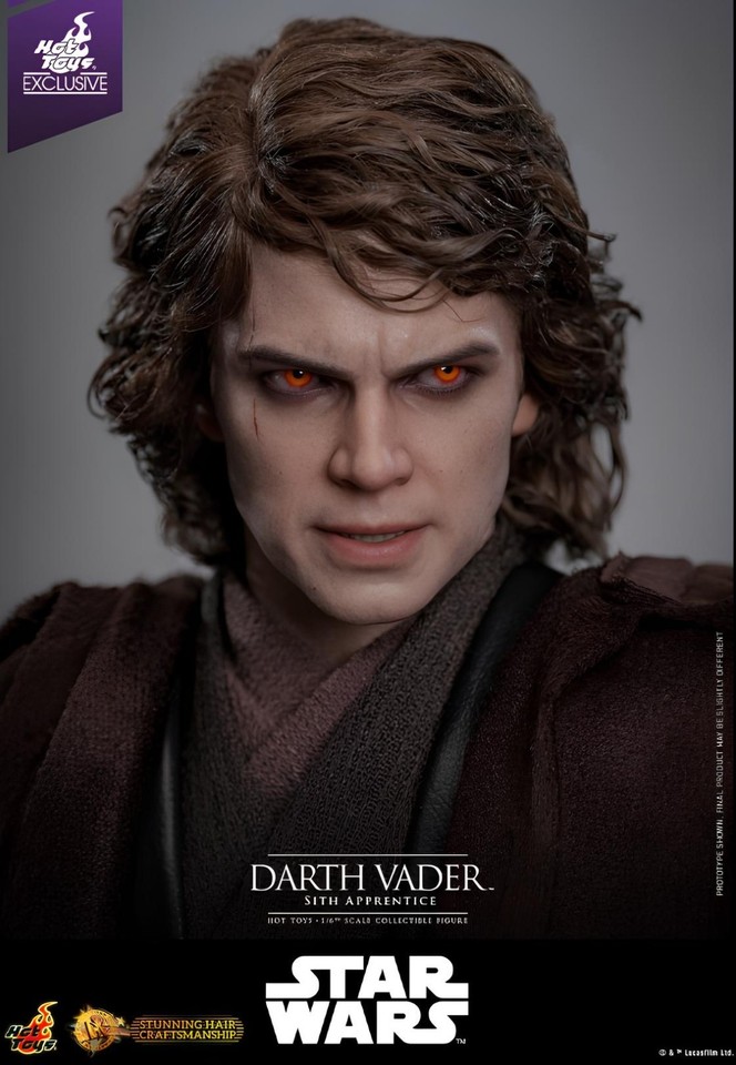 Hot Toys Darth Vader Anakin Skywalker Sith Apprentice Artisan Edition ...