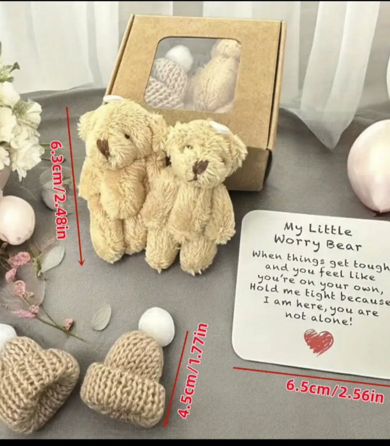 My little worry bear In a box, A thoughtful gift for a worrier | eBay UK