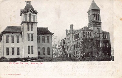 TriState College Angola Indiana Trine Antique Undivided Early 1900s ...