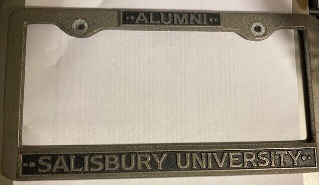 Salisbury University ALUMNI License Plate Frame SOLID ALUMINUM VINTAGE ...
