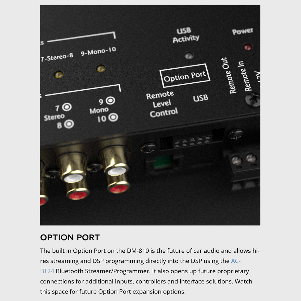 AudioControl DM-810 DSP Matrix Digital Signal Processor 8-CH Input/10 ...