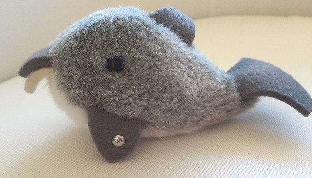 Vintage Steiff Clippy Dolphin Delphin 1472/07 Gray Whale Plush Toy ...