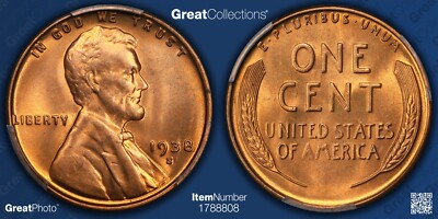 1938 S/S FS-501 Lincoln Cent PCGS MS66RD RPM Variety Coin 1C | eBay