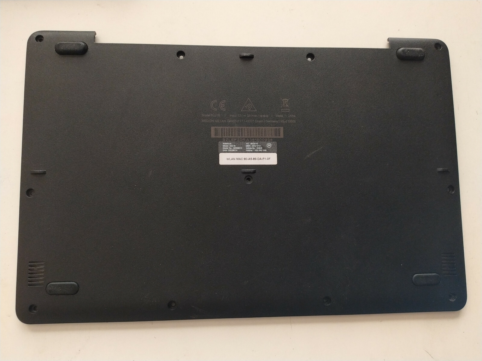 Medion Akoya S2218 Bottom Case Cover 30B800-FW4020 | eBay