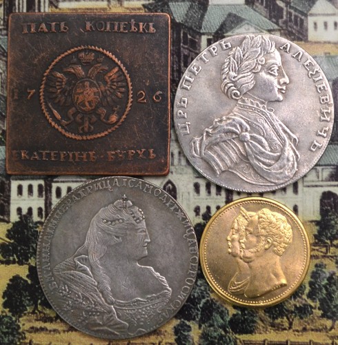 4 Coins of the Russian Empire 1712, 1726, 1737,1836 (27) | eBay