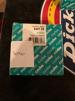 1696 Codex 6207 ZZ Shielded Deep Groove Ball Bearing 35 x 72 x 17mm | eBay UK