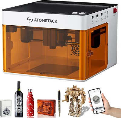 Atomstack P1 Laser Engraver 5W Blue Light Portable Engraving Cutting Machine | eBay UK