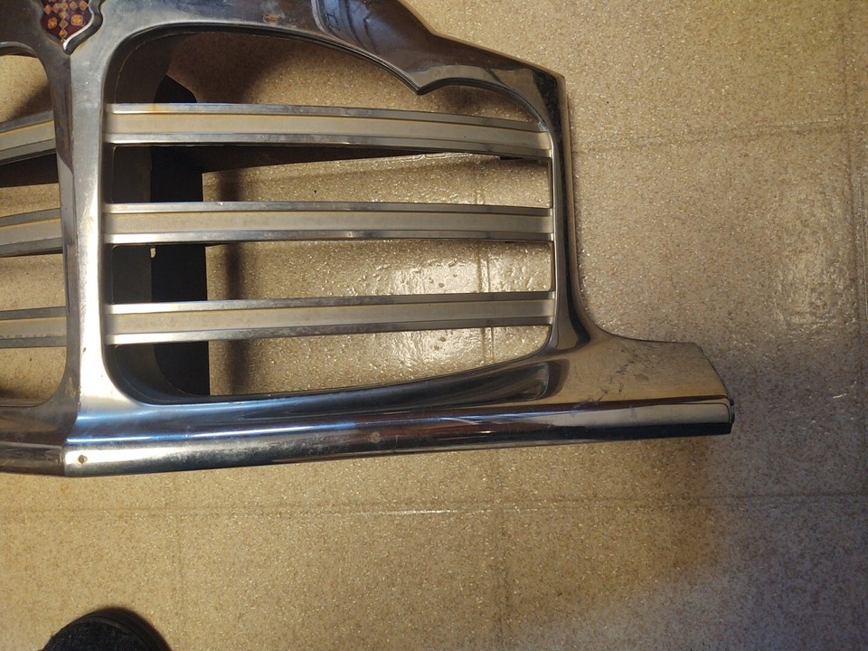 Vintage 1948 Packard Chrome Grill Part No. 391056 Used OEM with Emblem ...