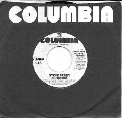 STEVE PERRY Oh Sherrie promo 45 JOURNEY | eBay