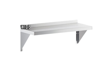 900X450mm COMMERCIAL SOLID STAINLESS STEEL WALL RACK KITCHEN SHELF ...