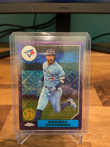 2022 Topps George Springer T87C2-60 Mojo Purple 56/75 Toronto Blue Jays ...