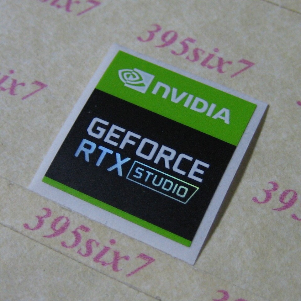 NVIDIA GEFORCE RTX STUDIO STICKER 17mm x 18mm | eBay