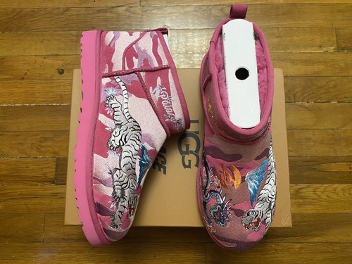 Size 11M / 12W - UGG Classic Ultra Mini Boot Palace Pink Camo - Ship ...