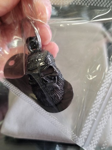 Motorcycle Good Luck Bell "Old School Biker Skull" Keychain, Charm | eBay