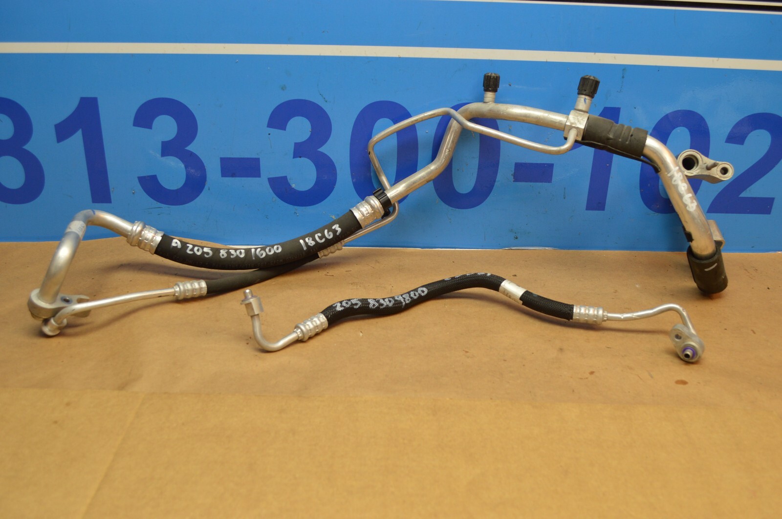 2018 W205 MERCEDES C63 AMG AC A/C REFRIGERANT SUCTION HOSE HOSES LINE ...