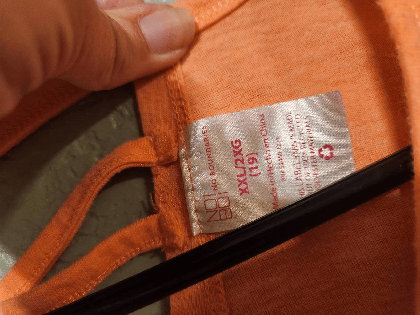 Womens orange angel tank no boundaries size XXL (19) - Gem