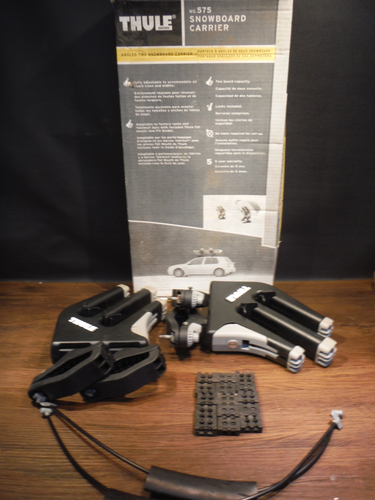 THULE Snowboard Carrier 575 Vehicle Rack Sweden -no Key | eBay