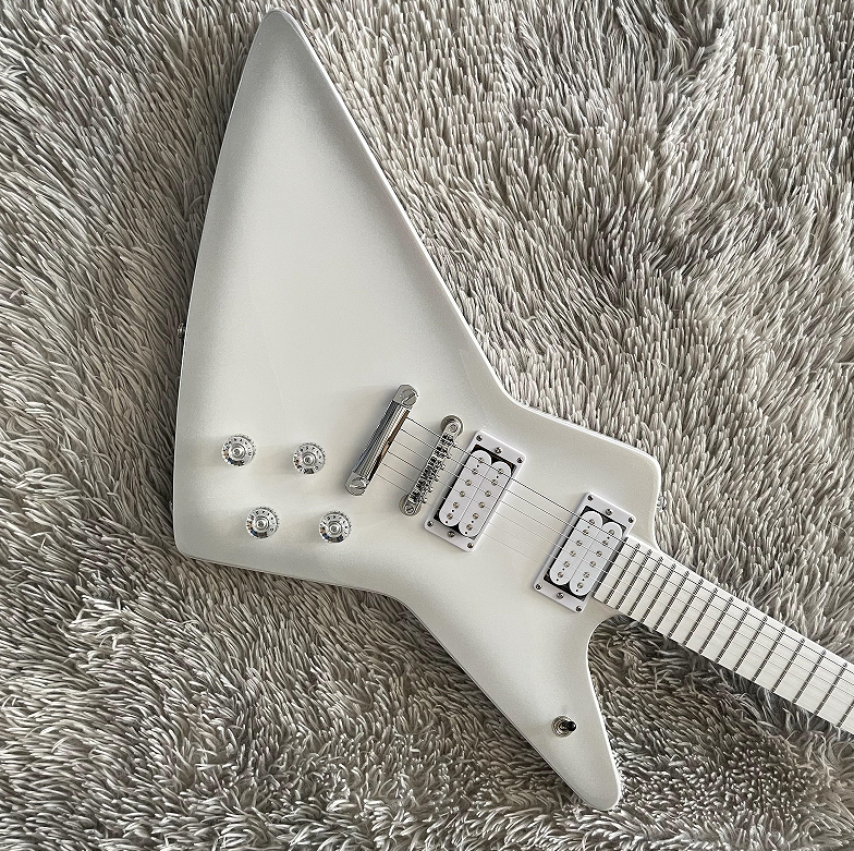 Explore Snowflake Electric Guitar White H-H Chrome Hardware Fast ...