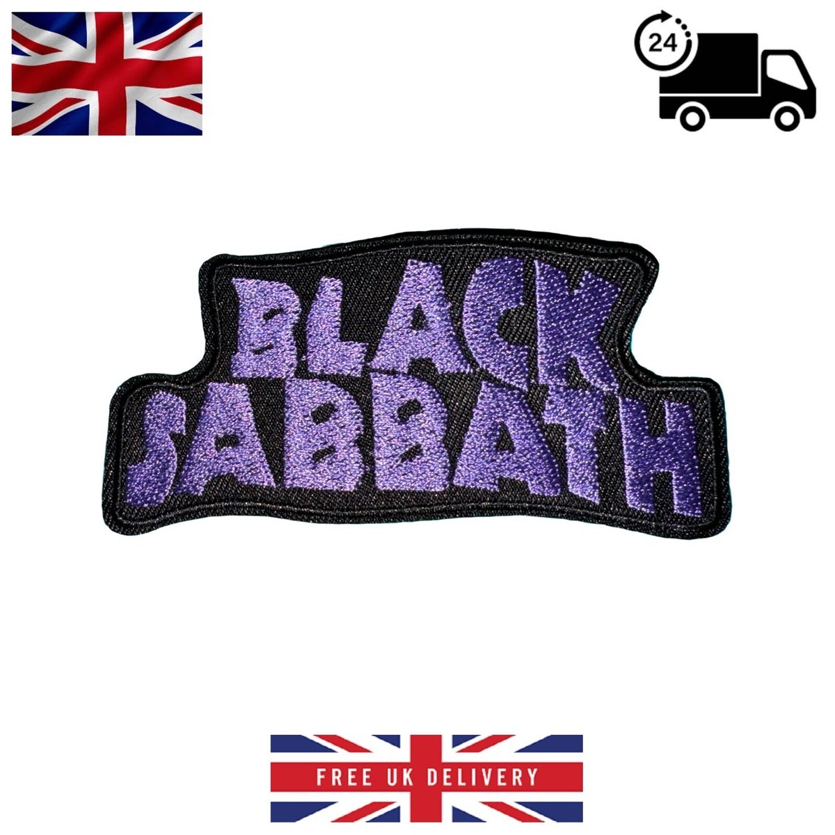 Sabbath Logo Black Sabbath Name Woven Patch
