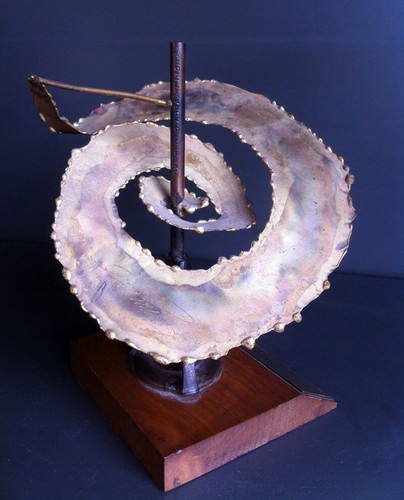 RARE SCULPTURE MAQUETTE " Vis aérienne " ( LÉONARD de VINCI ) HELICAL ...