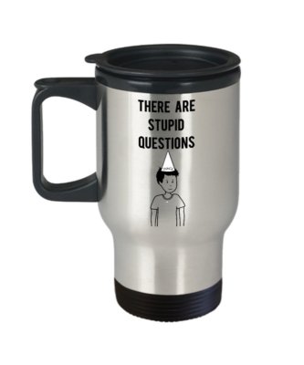 Stupid Question Travel Mug, Dont Ask Stupid Questions Mug - Funny Tea ...