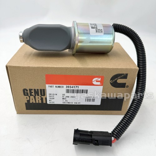 NEW 3919422 Cummins SA-4026-12 Fuel Shut Off Solenoid Valve 12V C & B 5 ...