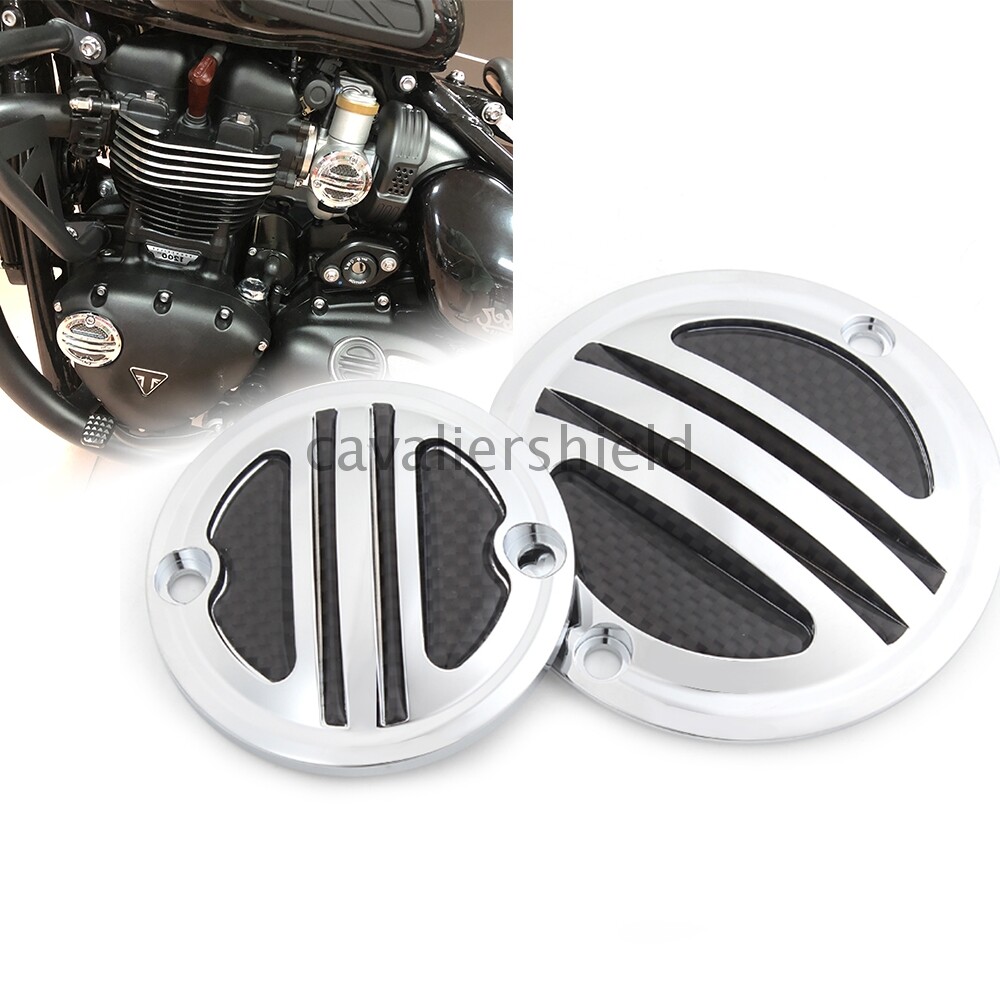 Clutch Badge + Acg Inspection Cover For Triumph Street Twin Bonneville ...