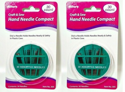 LOT OF 2 Allary Craft & Sew Hand Needle Compact, 30 Count | eBay
