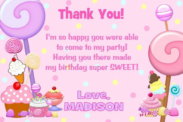 Candy Shoppe Theme Party Invitations Sweet Shoppe Candy Shop Themed