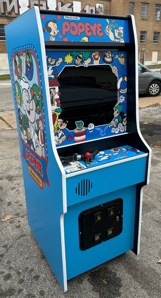 Popeye Arcade Coin Operated- With all new parts, LCD Monitor, Free ...