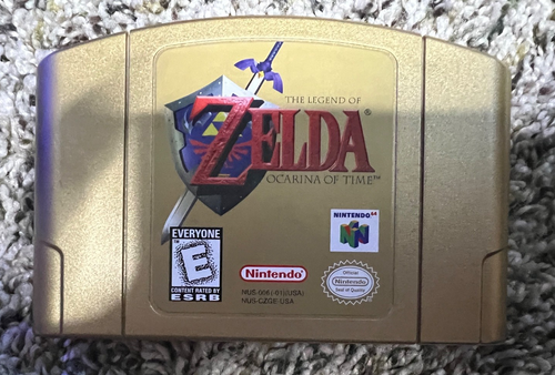 The Legend Of Zelda: Ocarina Of Time (N64 Nintendo 64) Authentic Gold ...