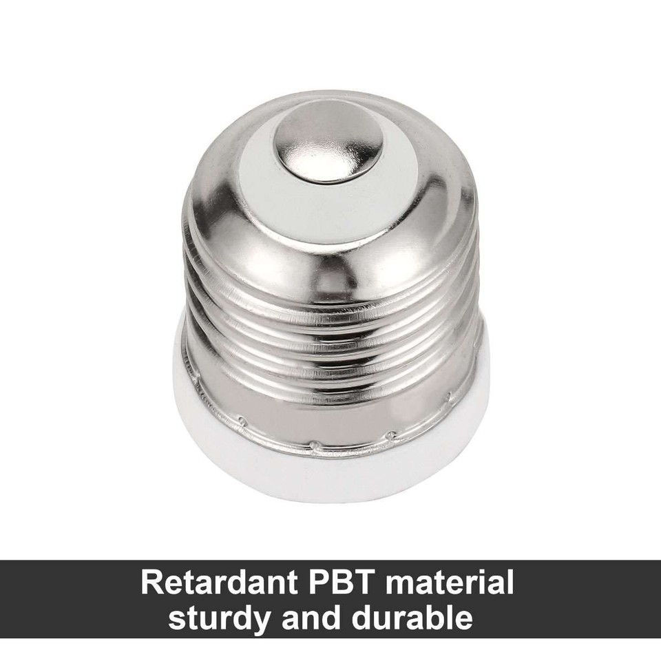 Light Bulb Socket Adapter Medium Base E26 E27 to E12 Candelabra Screw ...