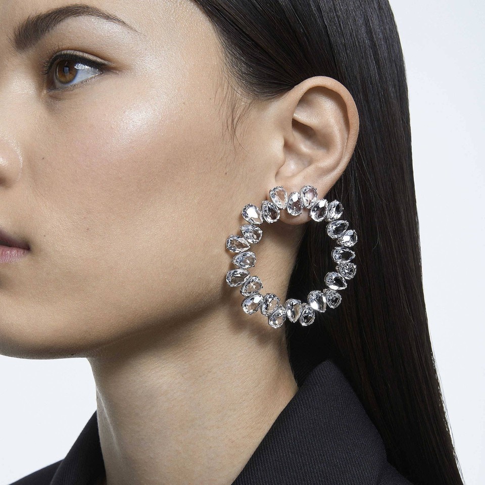 Earrings Swarovski Millennia Circle 5608814 Earrings Crystals Cut Pear ...